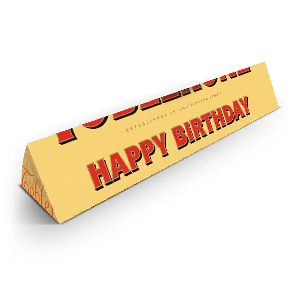 Toblerone 'HAPPY BIRTHDAY" Large Chocolate Bar – Popkakery